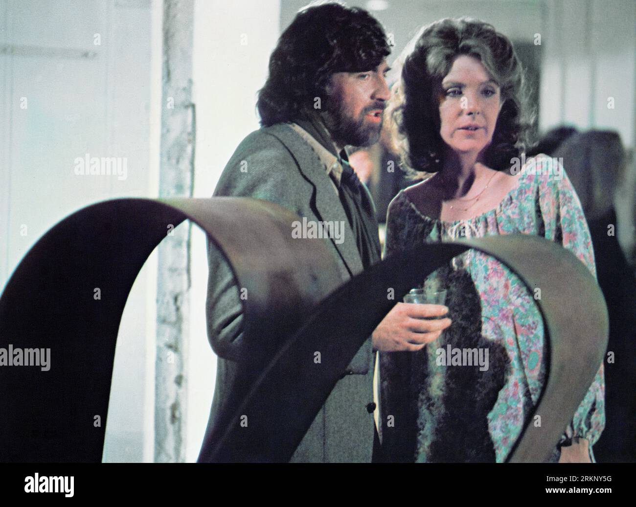 Alan Bates, Jill Clayburgh, on-set of the Film, "An Unmarried Woman ...
