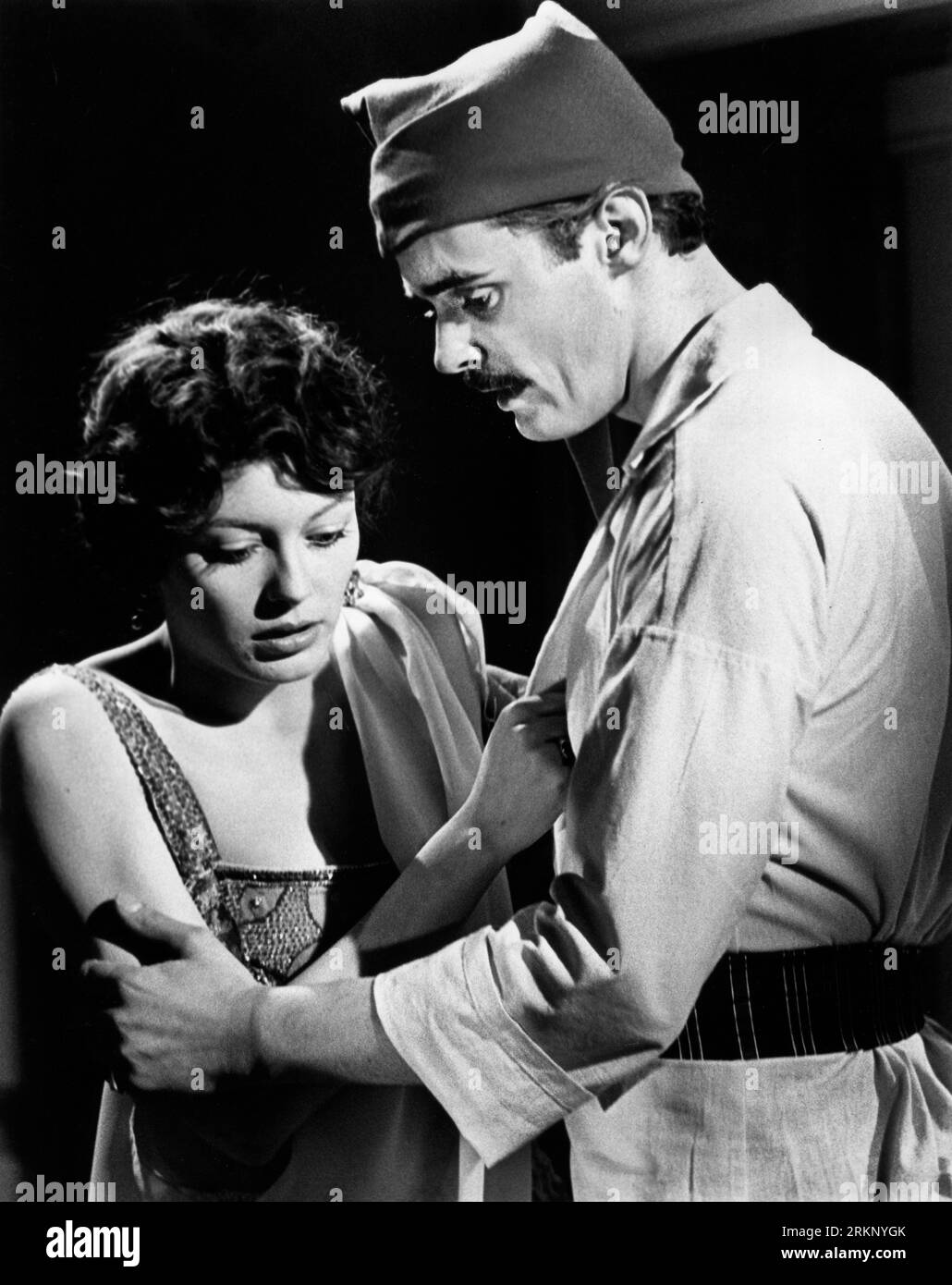 Simon Williams, Lesley-Anne Down, on-set of the British TV Series ...