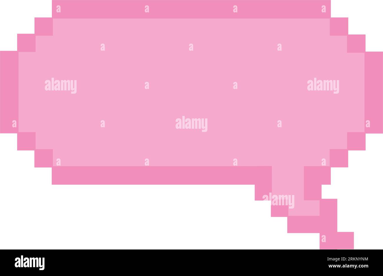 Isolated colored pixelated comic speech bubble chat Vector Stock Vector ...