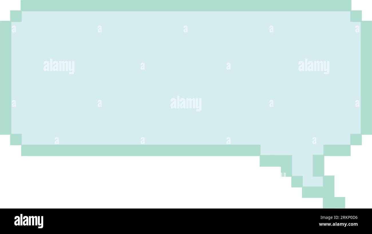 Isolated colored pixelated comic speech bubble chat Vector Stock Vector ...