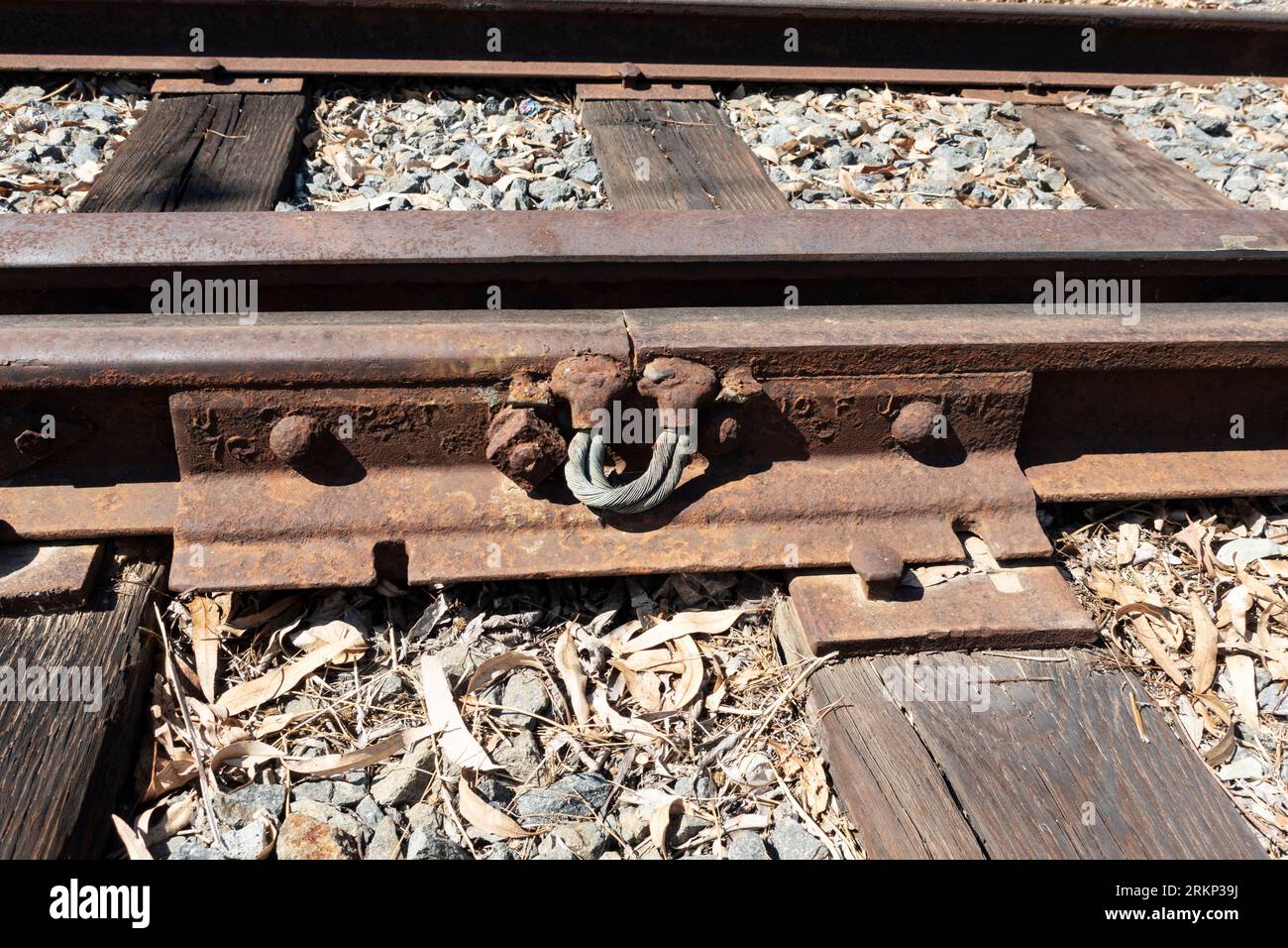 Rail fishplate hi-res stock photography and images - Alamy