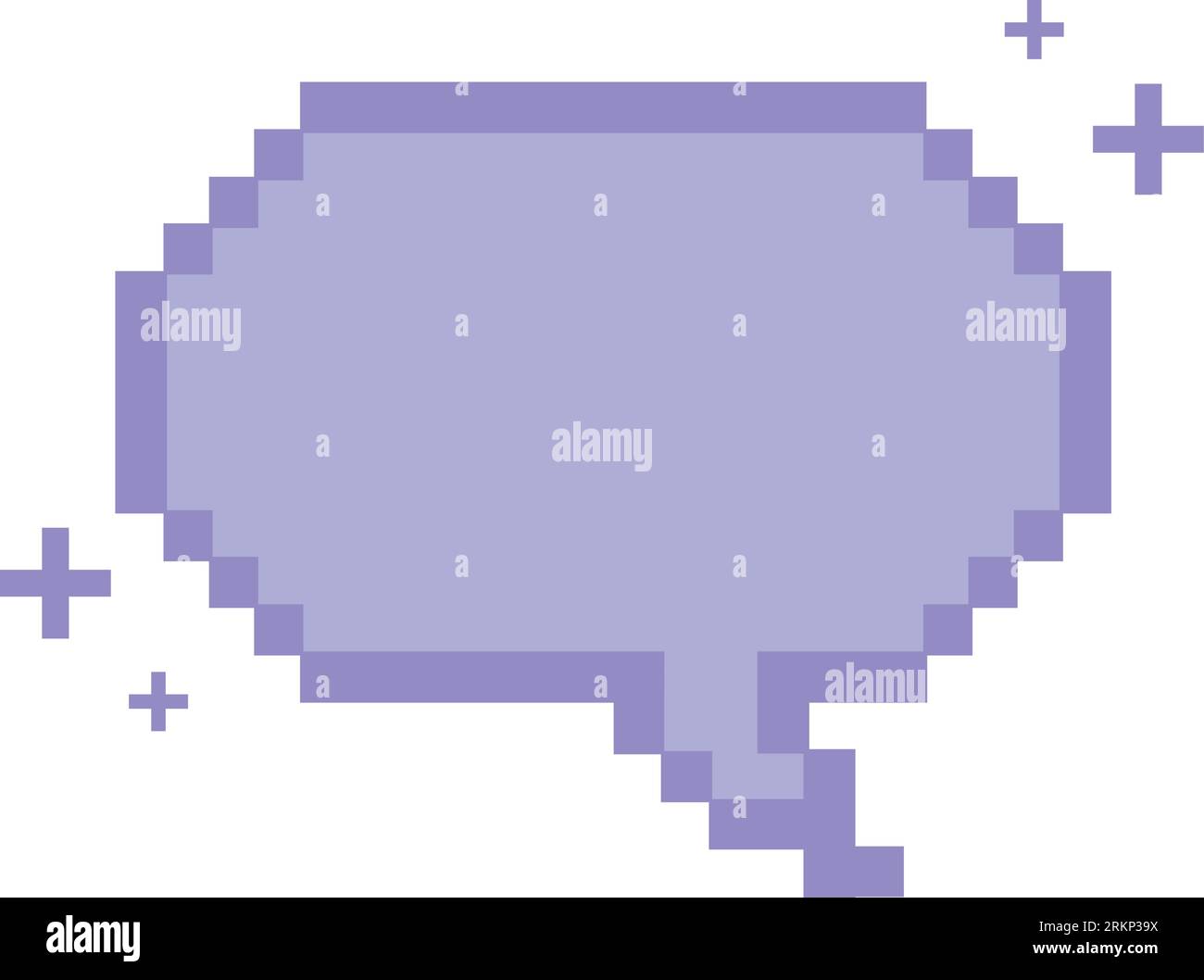 Isolated colored pixelated comic speech bubble chat Vector Stock Vector ...