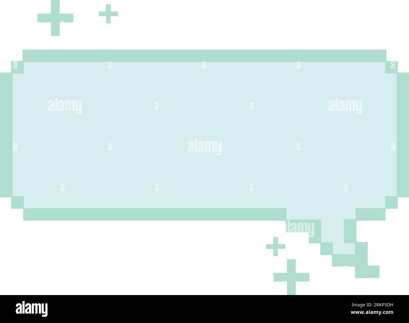 Isolated colored pixelated comic speech bubble chat Vector Stock Vector ...