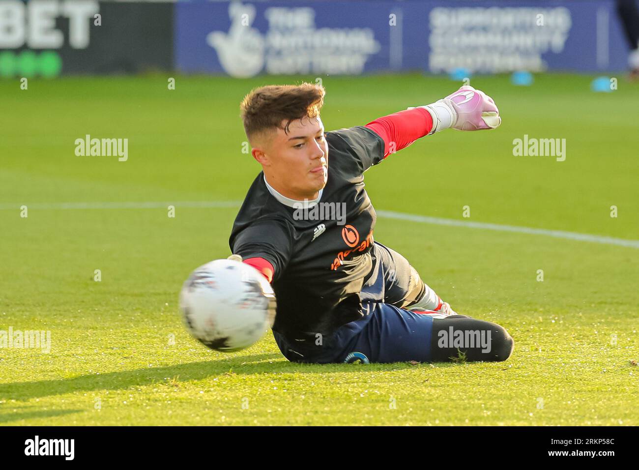 Armco Arena, Solihull, UK, 25th Aug 2023, Solihull Moors Goalkeeper ...