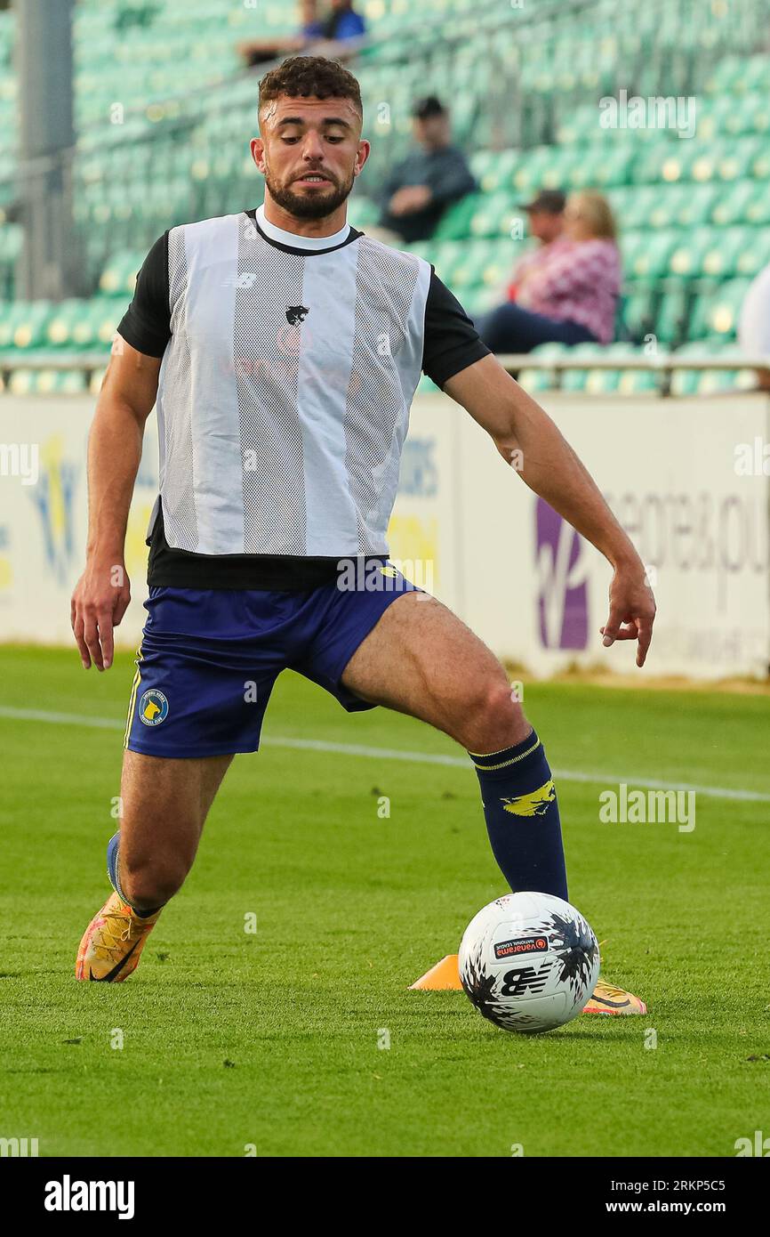 Armco Arena, Solihull, UK, 25th Aug 2023, Solihull Moors Kyle Morrison ...