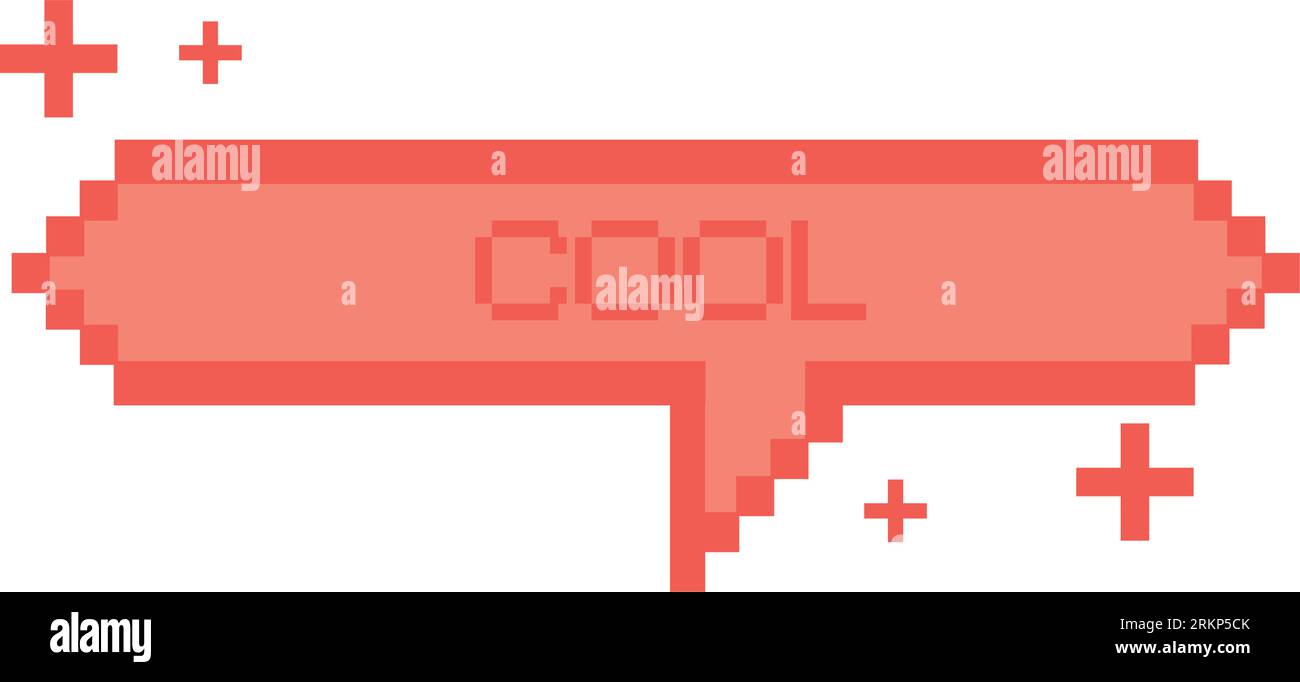 Isolated colored pixelated comic speech bubble chat Vector Stock Vector ...