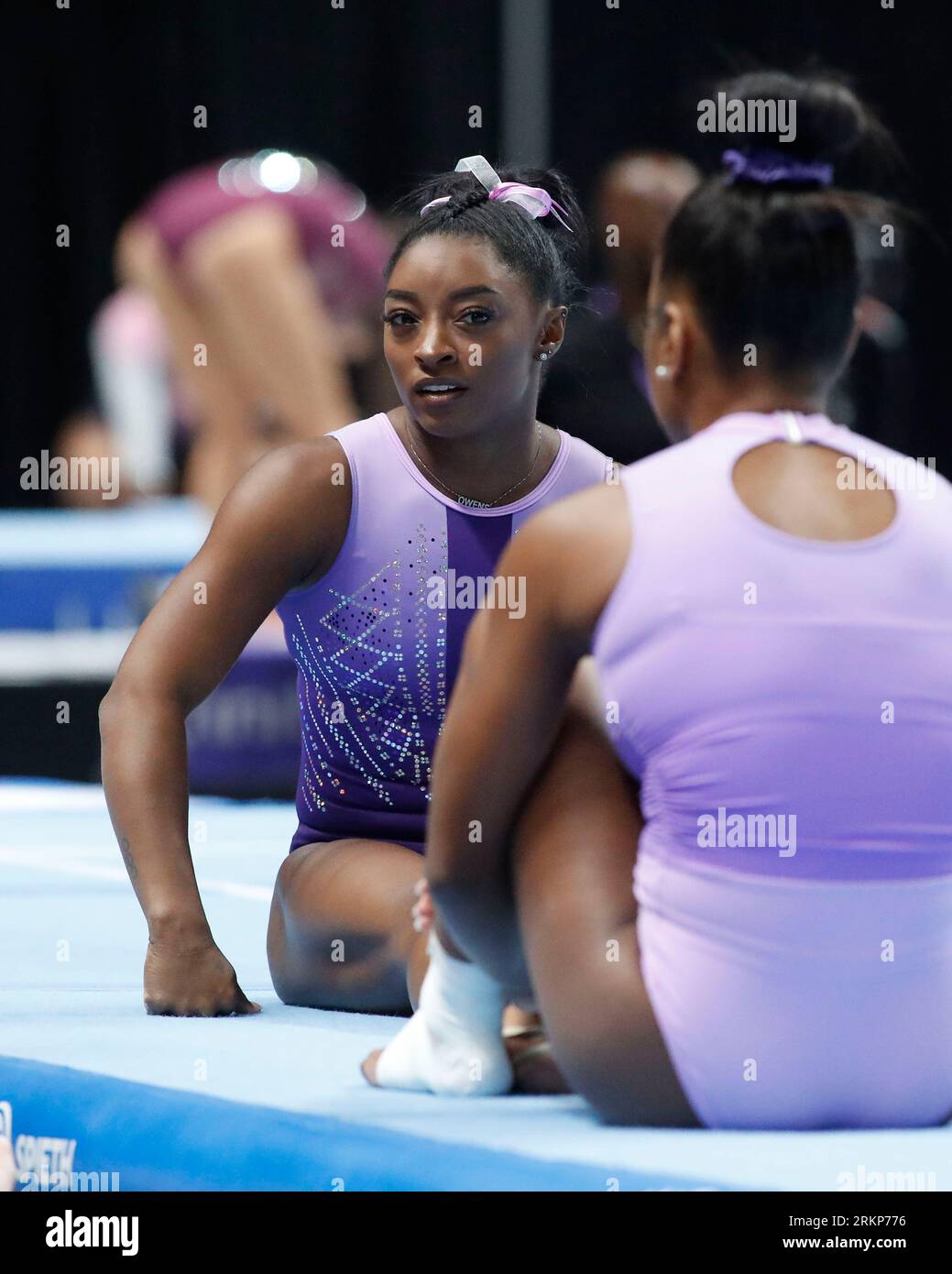 San Jose, California, USA. 25th Aug, 2023. Simone Biles (224) before ...