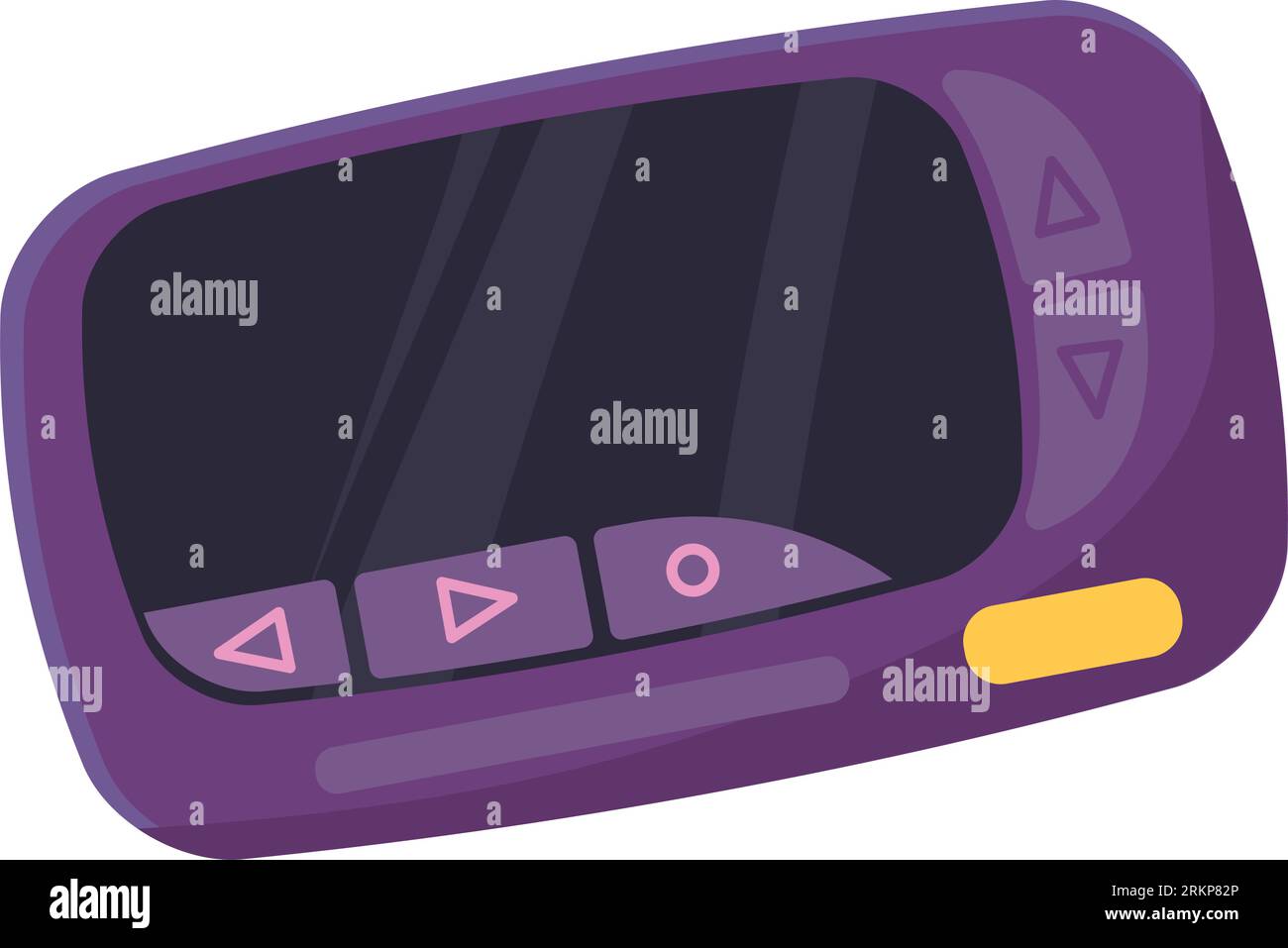 Isolated colored vintage beeper icon Vector Stock Vector Image & Art ...