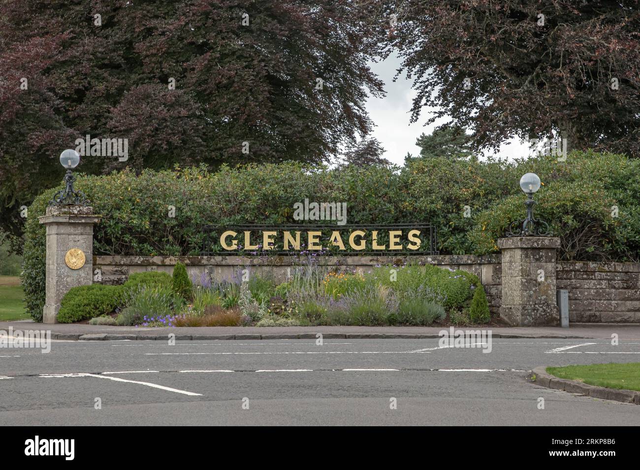 Gleneagles, Scotland - August 13th 2023 - Entrance to the Gleneagles ...