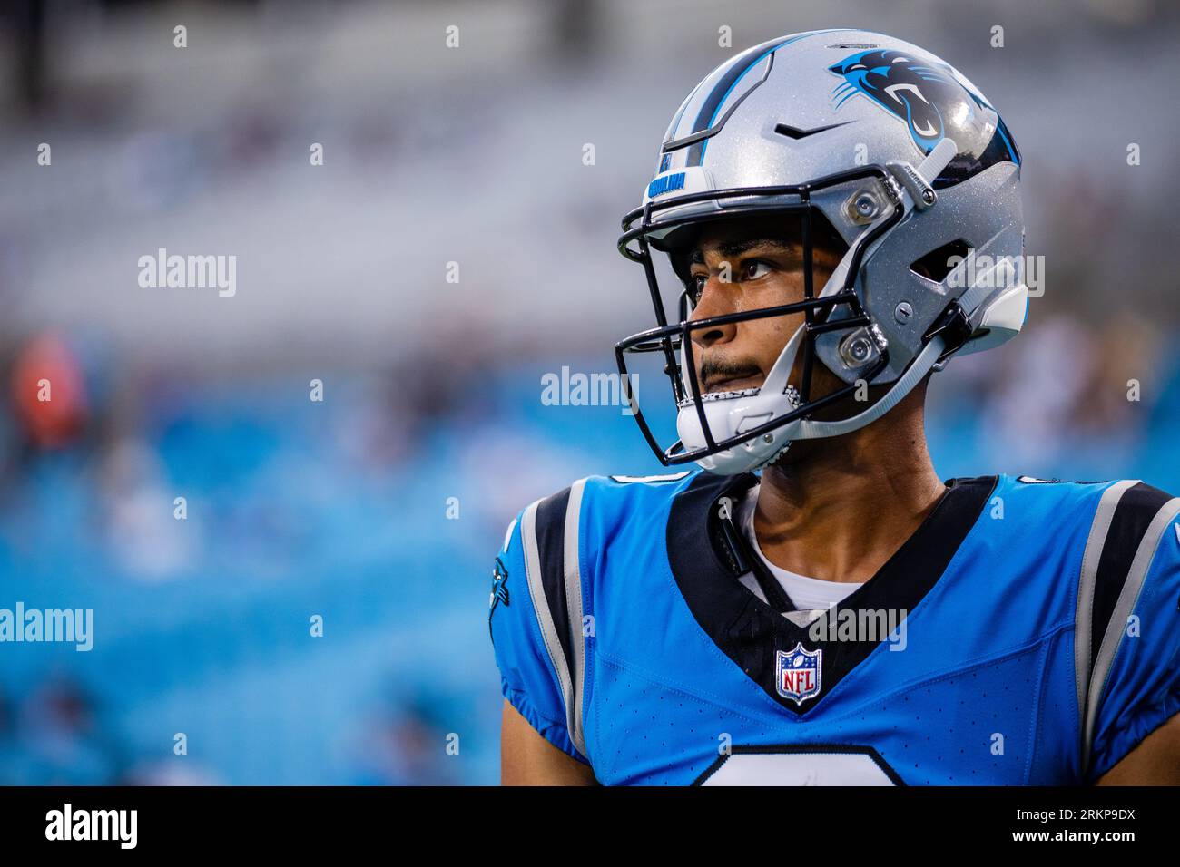 August 25, 2023: Carolina Panthers quarterback Bryce Young (9) before ...
