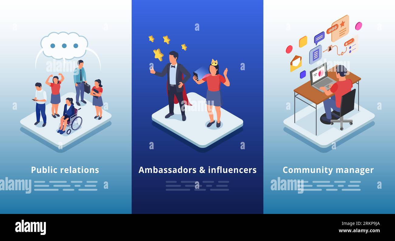 Community management infographic with managers ambassadors influencers ...