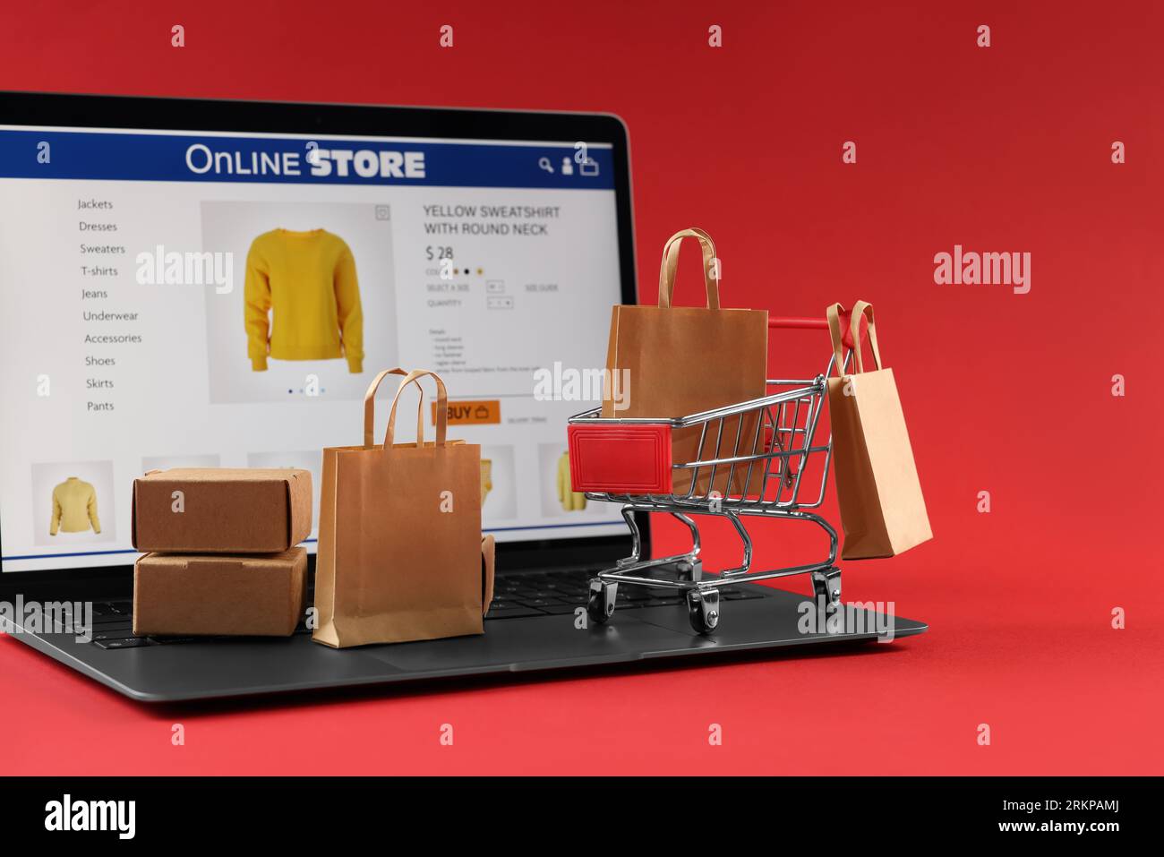 Online retail shopping product page hi-res stock photography and images ...