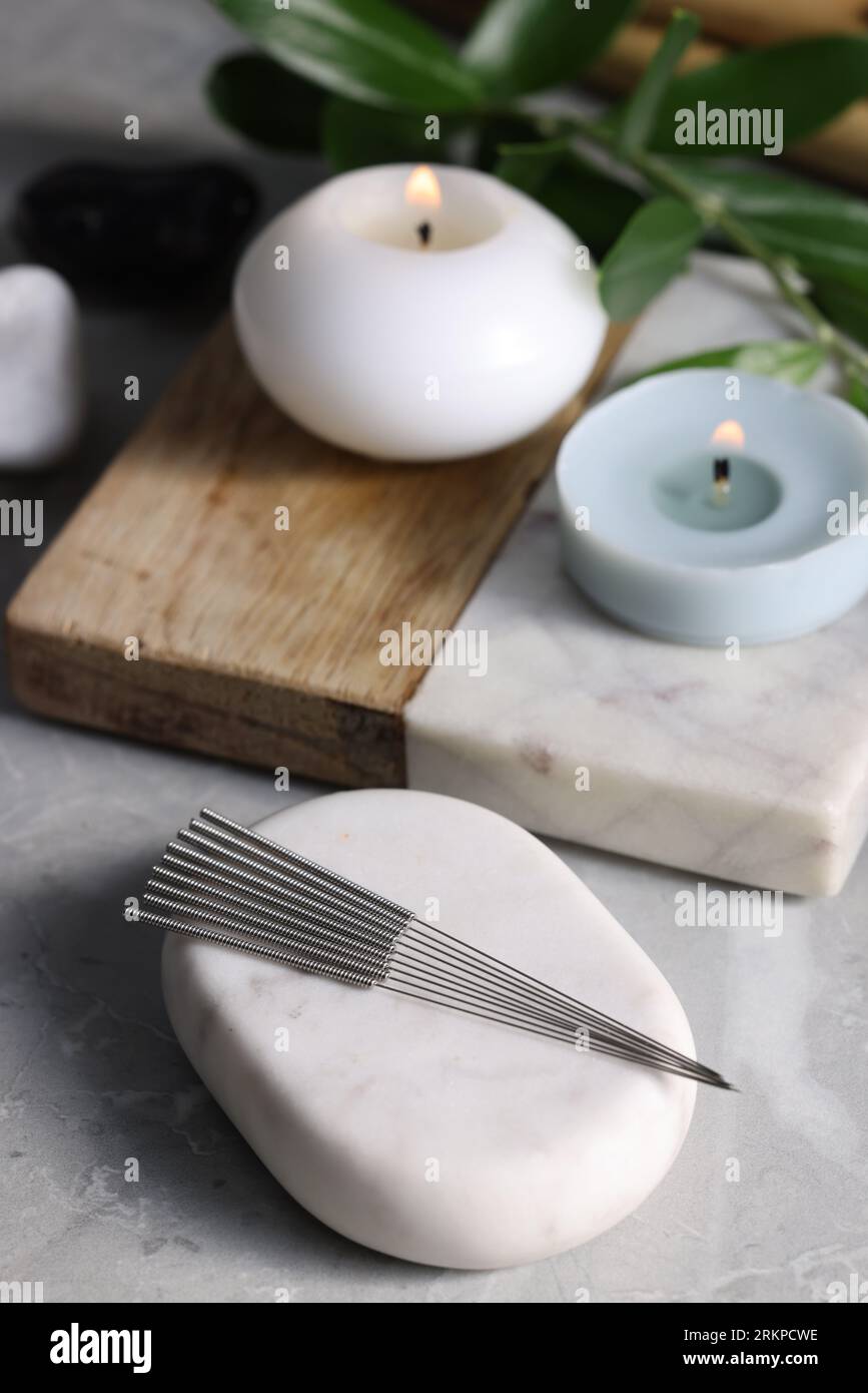 Acupuncture needle stone hi-res stock photography and images - Alamy