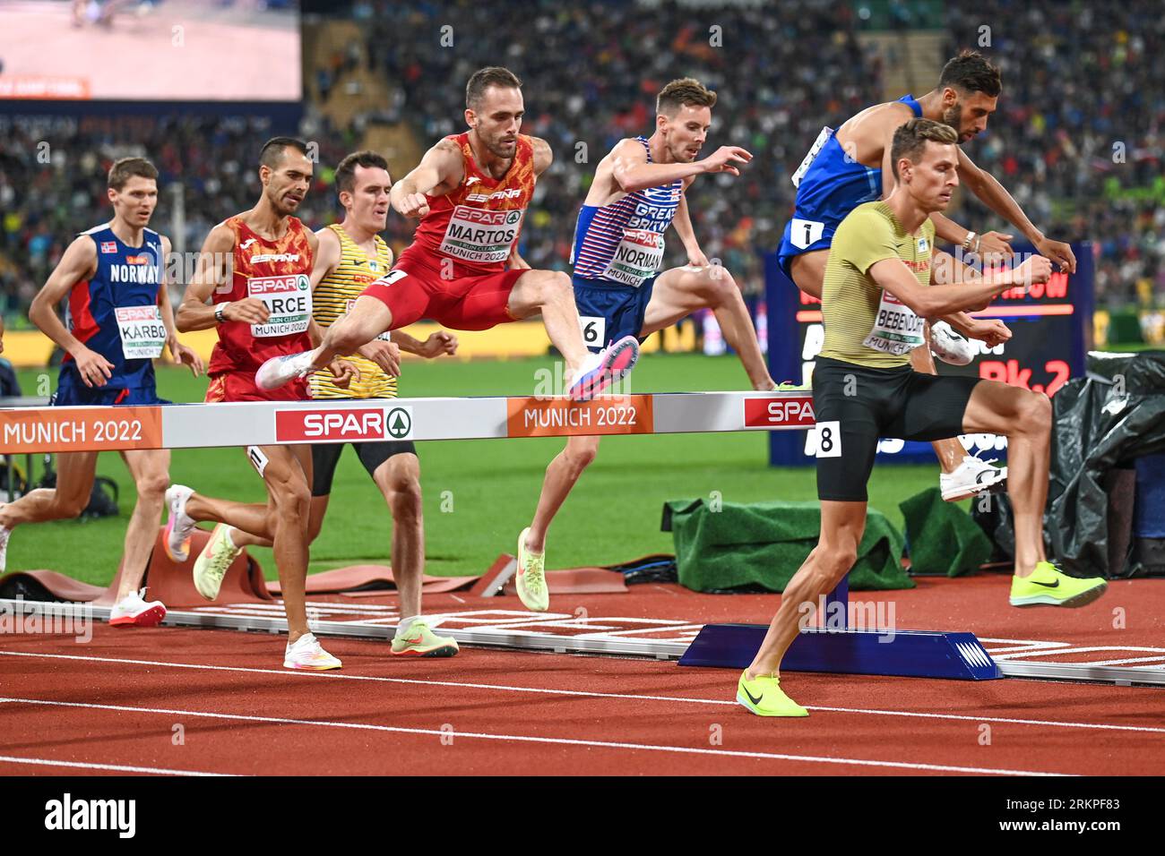 Sebastian Martos (Spain), Karl Bebendorf (Germany). 3000m. Steeplechase ...