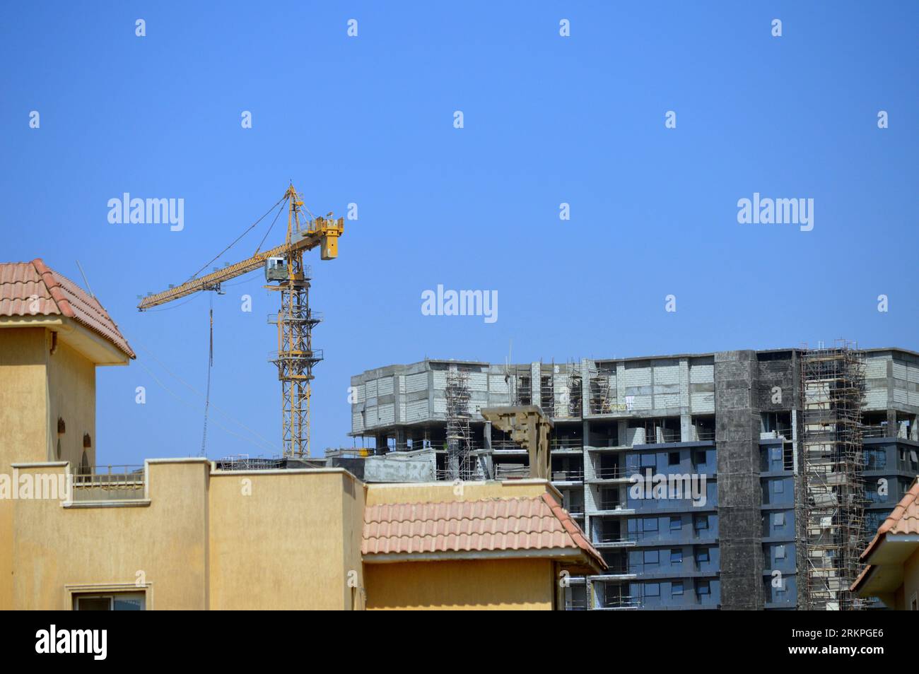 Giza, Egypt, August 19 2023: New residential high rise in Egypt, real ...