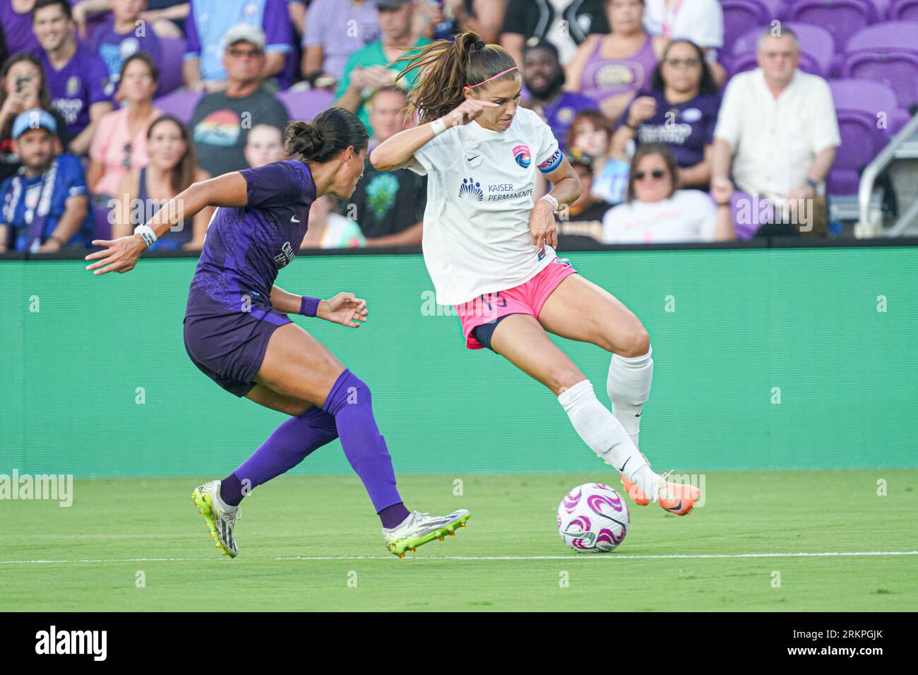 Orlando, Florida, USA, August 25, 2023, San Diego Wave forward Alex ...