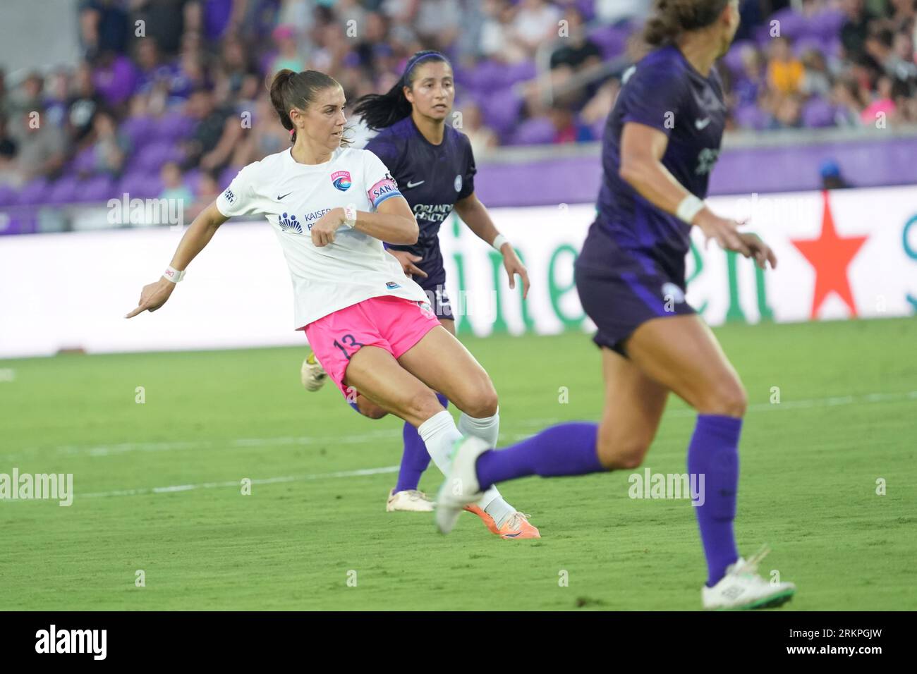 Orlando, Florida, USA, August 25, 2023, San Diego Wave player Alex ...