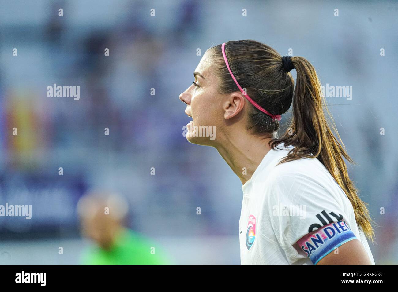 Orlando, Florida, USA, August 25, 2023, San Diego Wave player Alex ...
