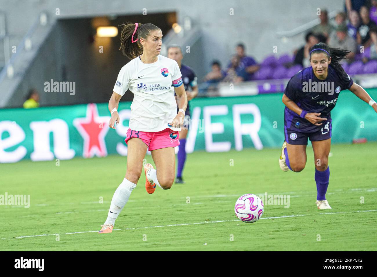 Orlando, Florida, USA, August 25, 2023, San Diego Wave player Alex ...