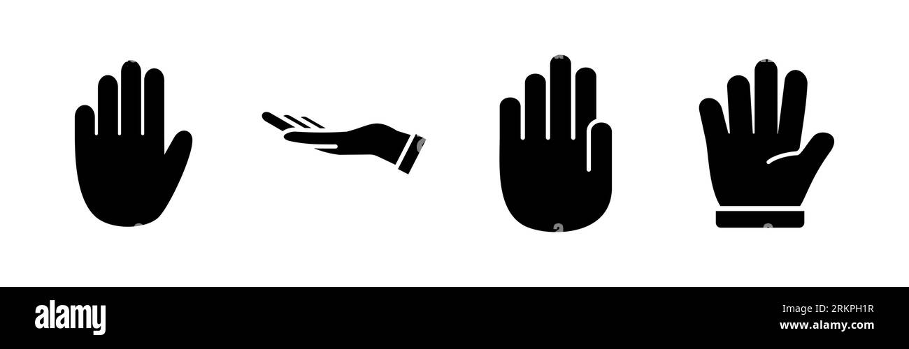 Hand icon vector. hand symbols. palm Stock Vector Image & Art - Alamy