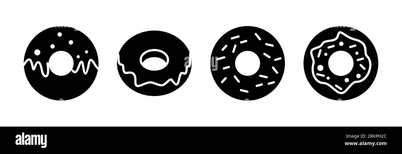 Donut icon vector. doughnut icon. donut logo Stock Vector Image & Art ...