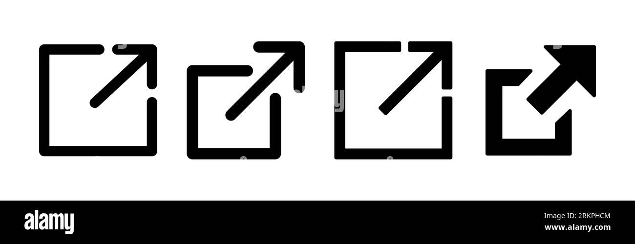 External link icon vector. hyperlink chain symbol. download, share ...