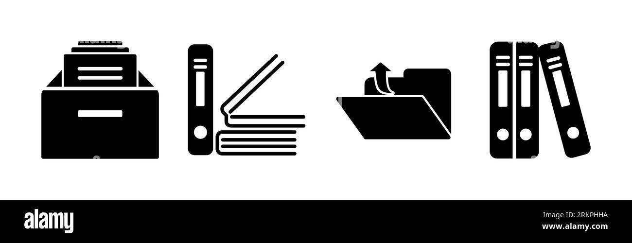 Archive icon vector. archive storage icon vector. folders icon Stock ...