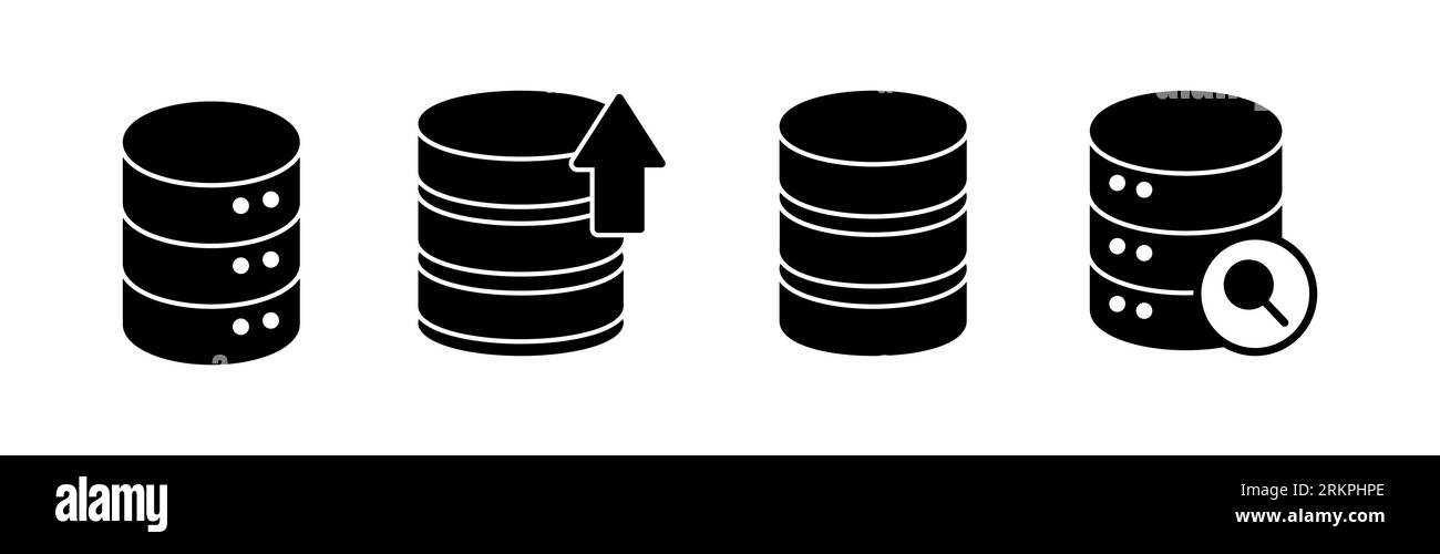 Database Icon Vector Server Icon Storage Stock Vector Image And Art Alamy