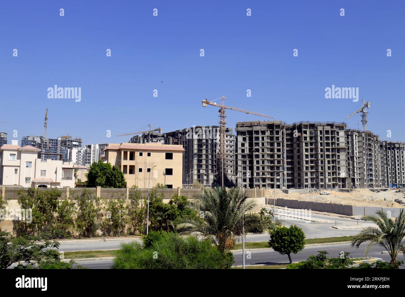 Giza, Egypt, August 19 2023: New residential high rise in Egypt, real ...