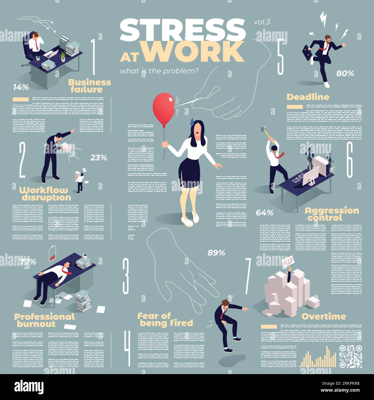 Office people isometric infographics set with business men dealing with ...