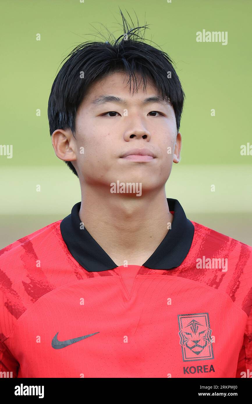 Shizuoka, Japan. 17th Aug, 2023. South Korea's Kang Min-Sung before the ...