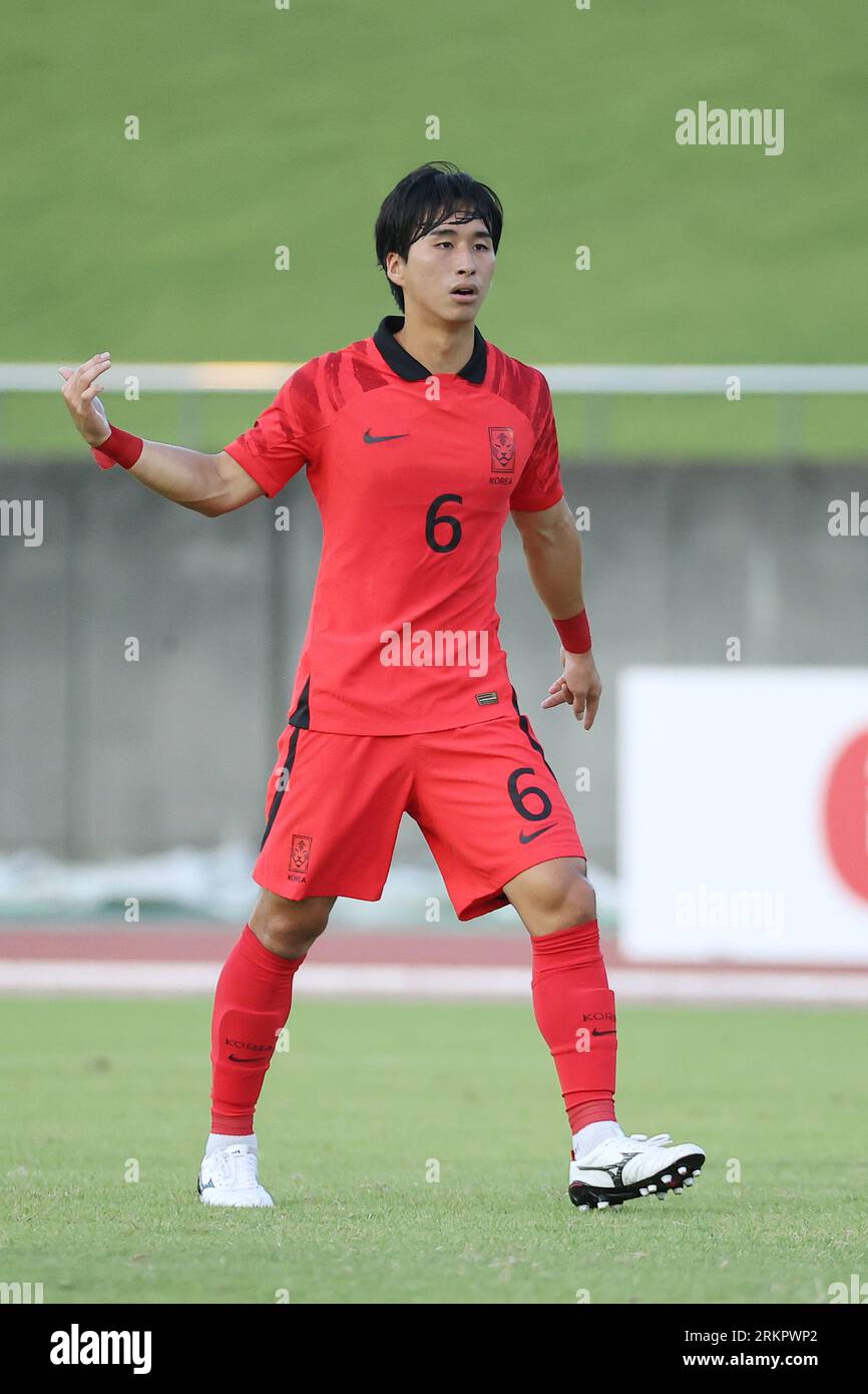 Shizuoka, Japan. 17th Aug, 2023. South Korea's Kim Dong-Min during the 2023 SBS Cup ...