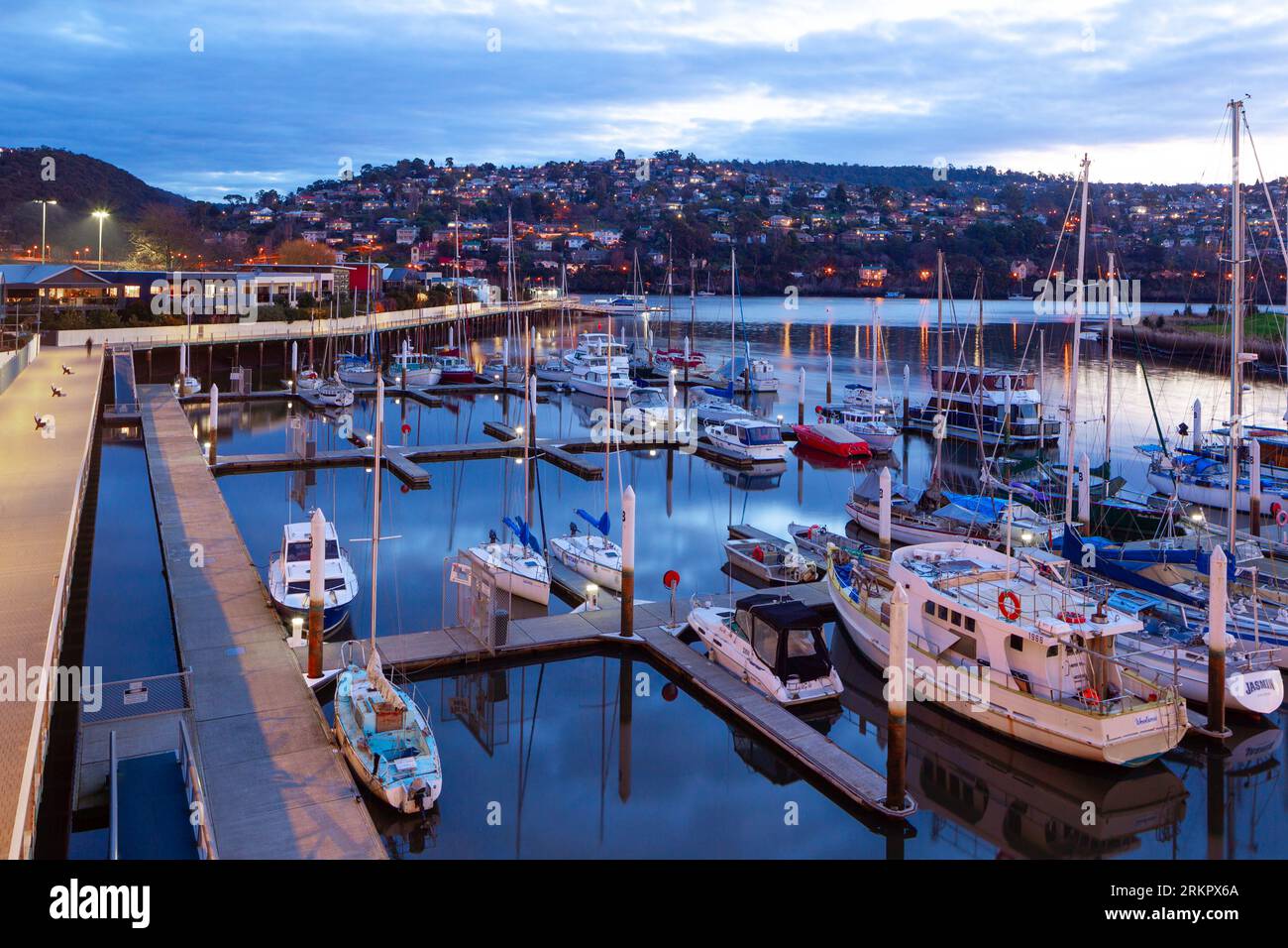 Launceston in Tasmania, Australia, with the Seaport Marina on the North ...