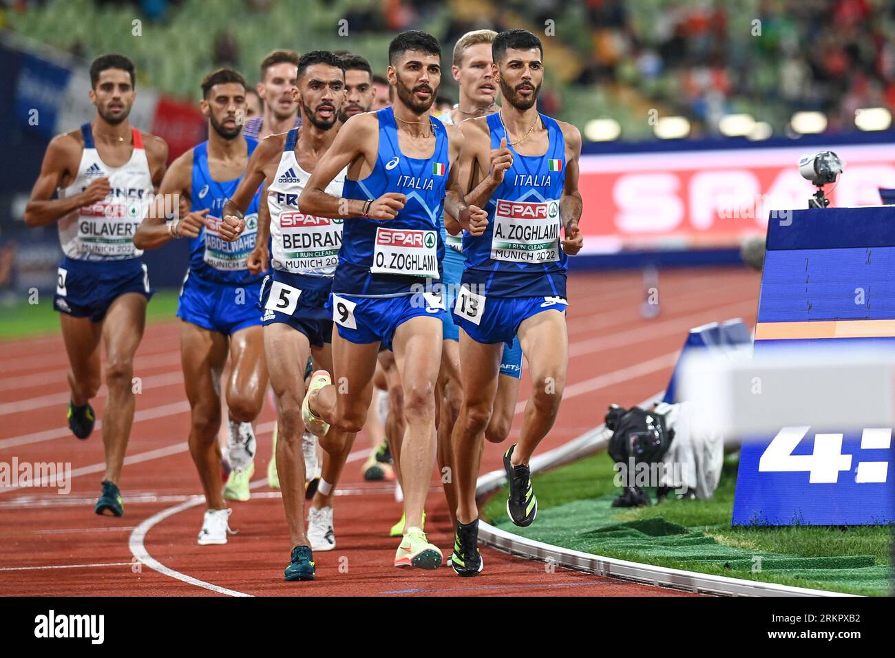 Osama and Ala Zoghlami (Italy). 3000m. Steeplechase final. European ...