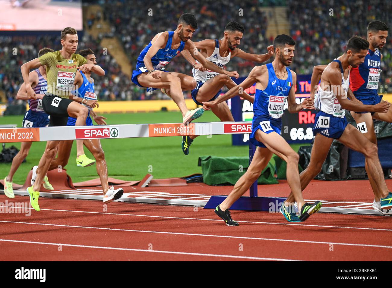 Osama and Ala Zoghlami (Italy). 3000m. Steeplechase final. European ...