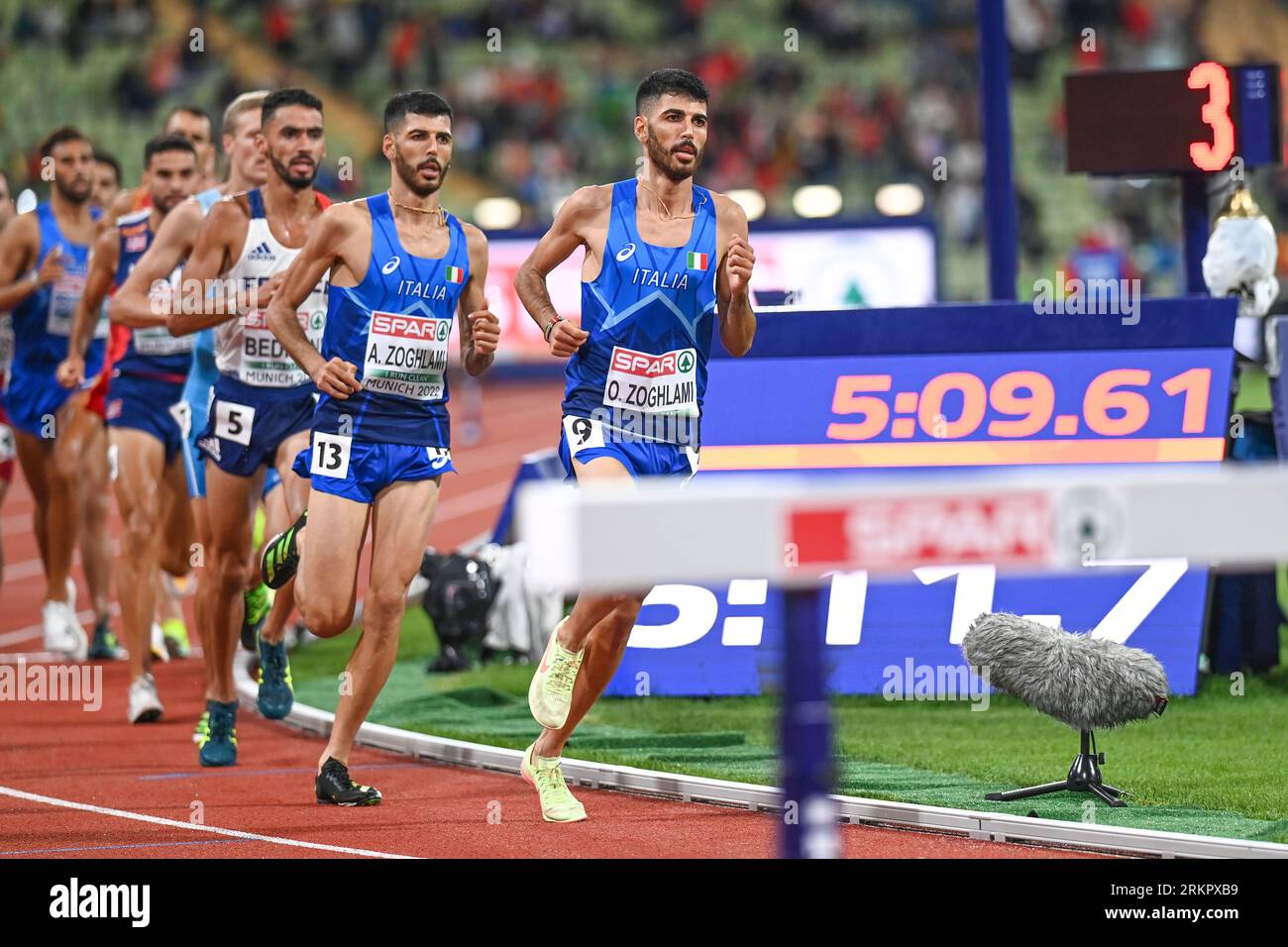 Osama and Ala Zoghlami (Italy). 3000m. Steeplechase final. European ...