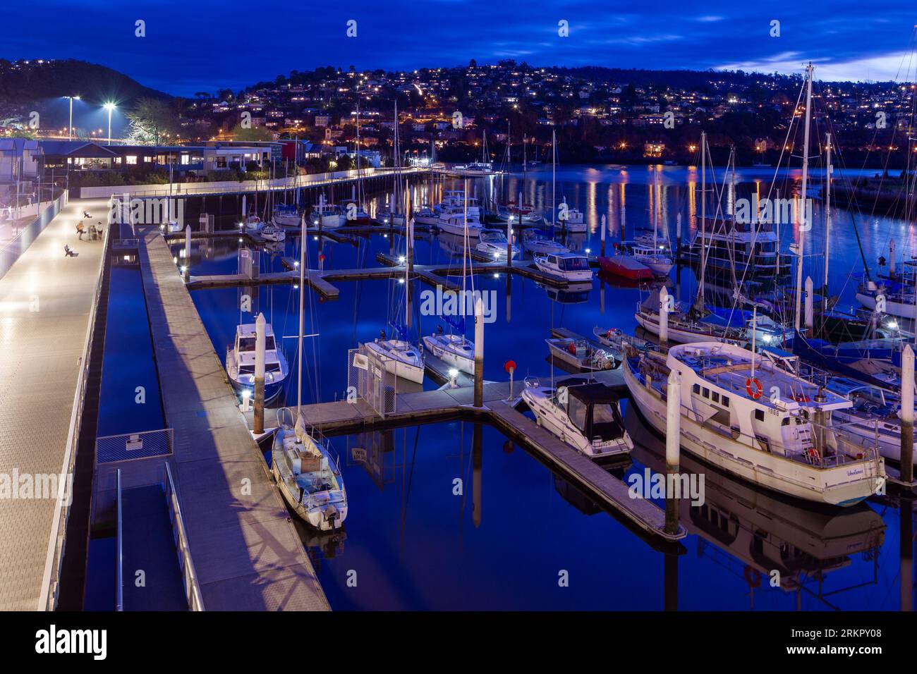 Launceston in Tasmania, Australia, with the Seaport Marina on the North ...
