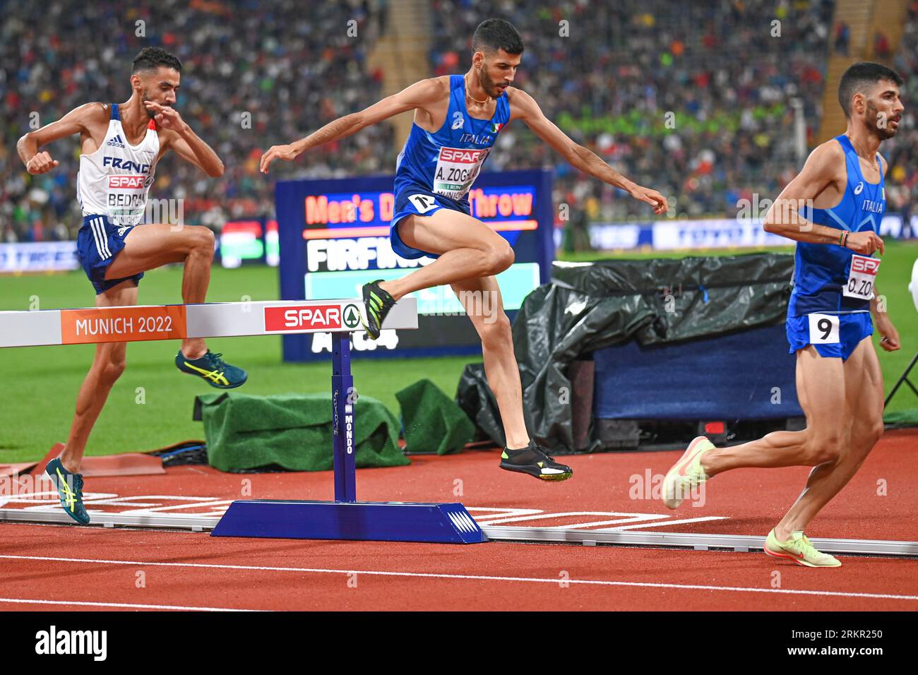 Osama and Ala Zoghlami (Italy). 3000m. Steeplechase final. European ...