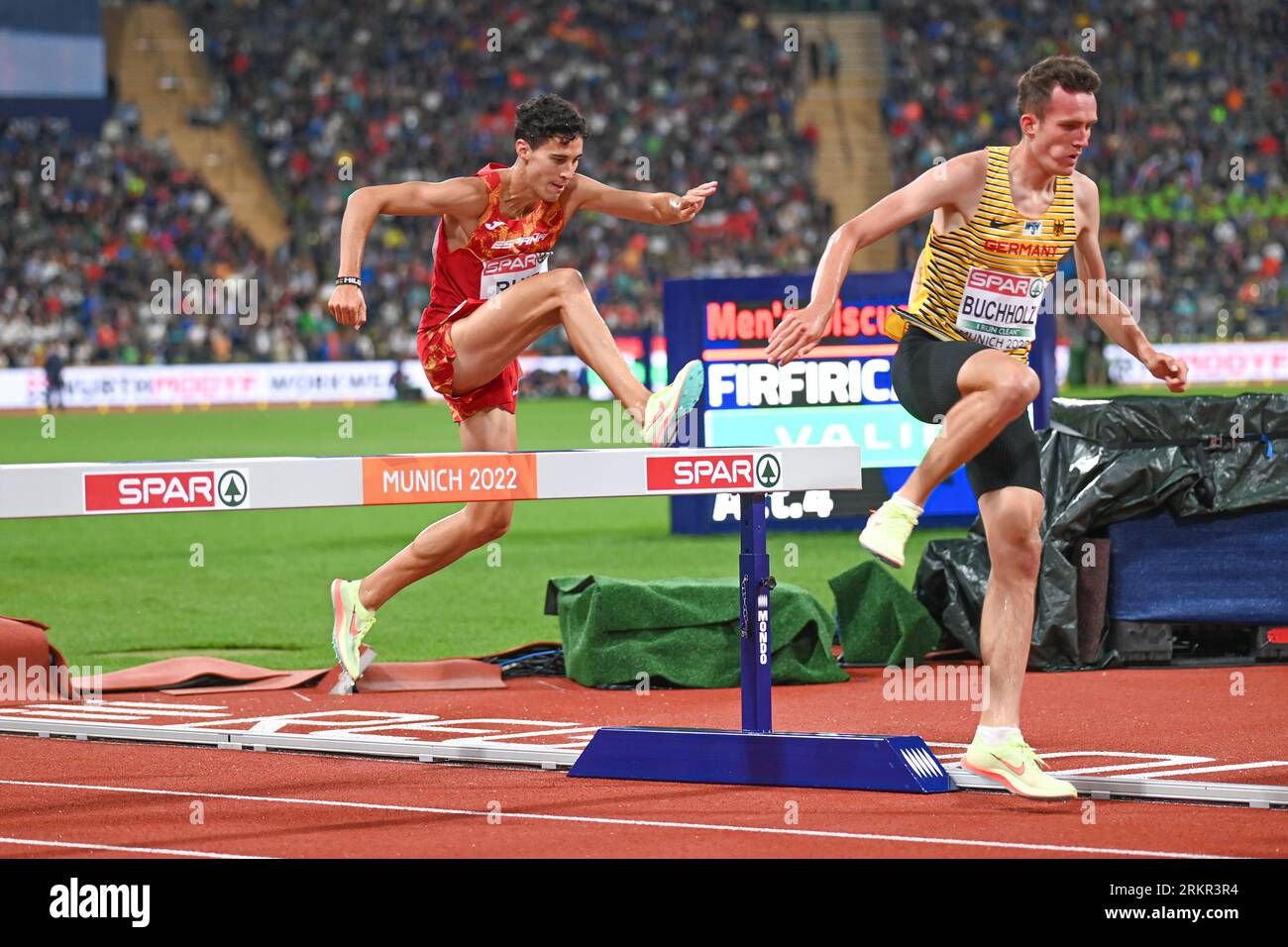 Victor Ruiz (Spain), Niklas Buchholz (Germany). 3000m. Steeplechase ...