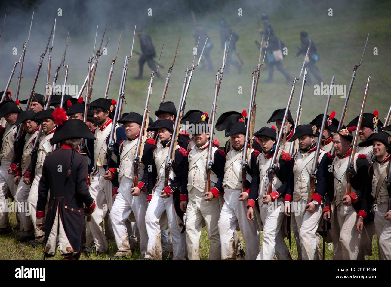Waterloo battle napoleon re enact hi-res stock photography and images ...