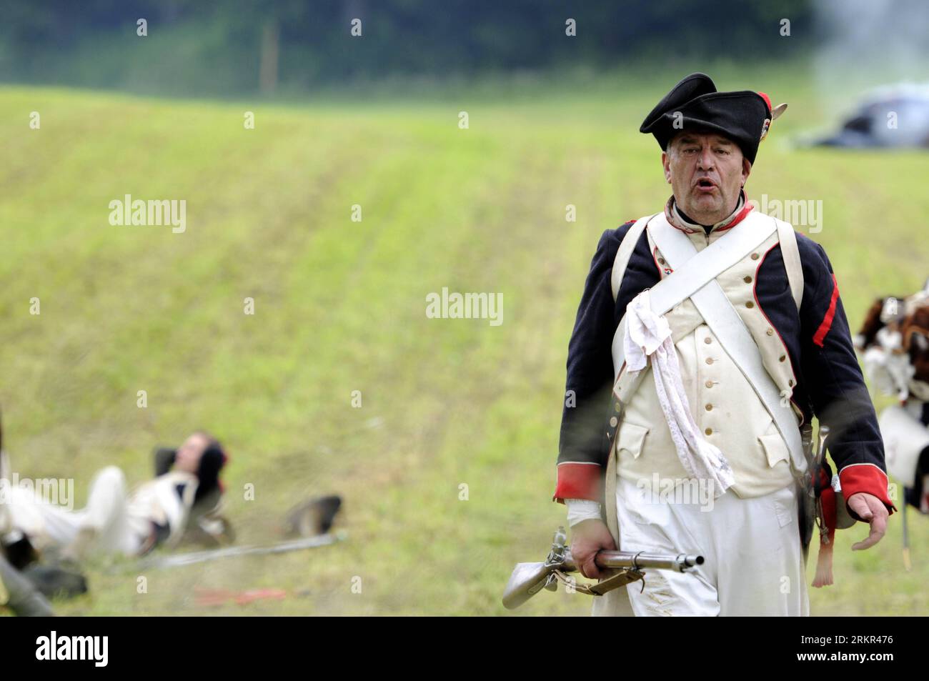 Waterloo battle napoleon re enact hi-res stock photography and images ...