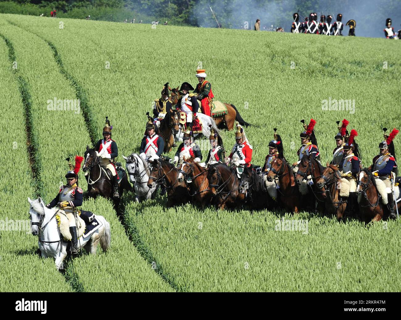 Waterloo battle napoleon re enact hi-res stock photography and images ...