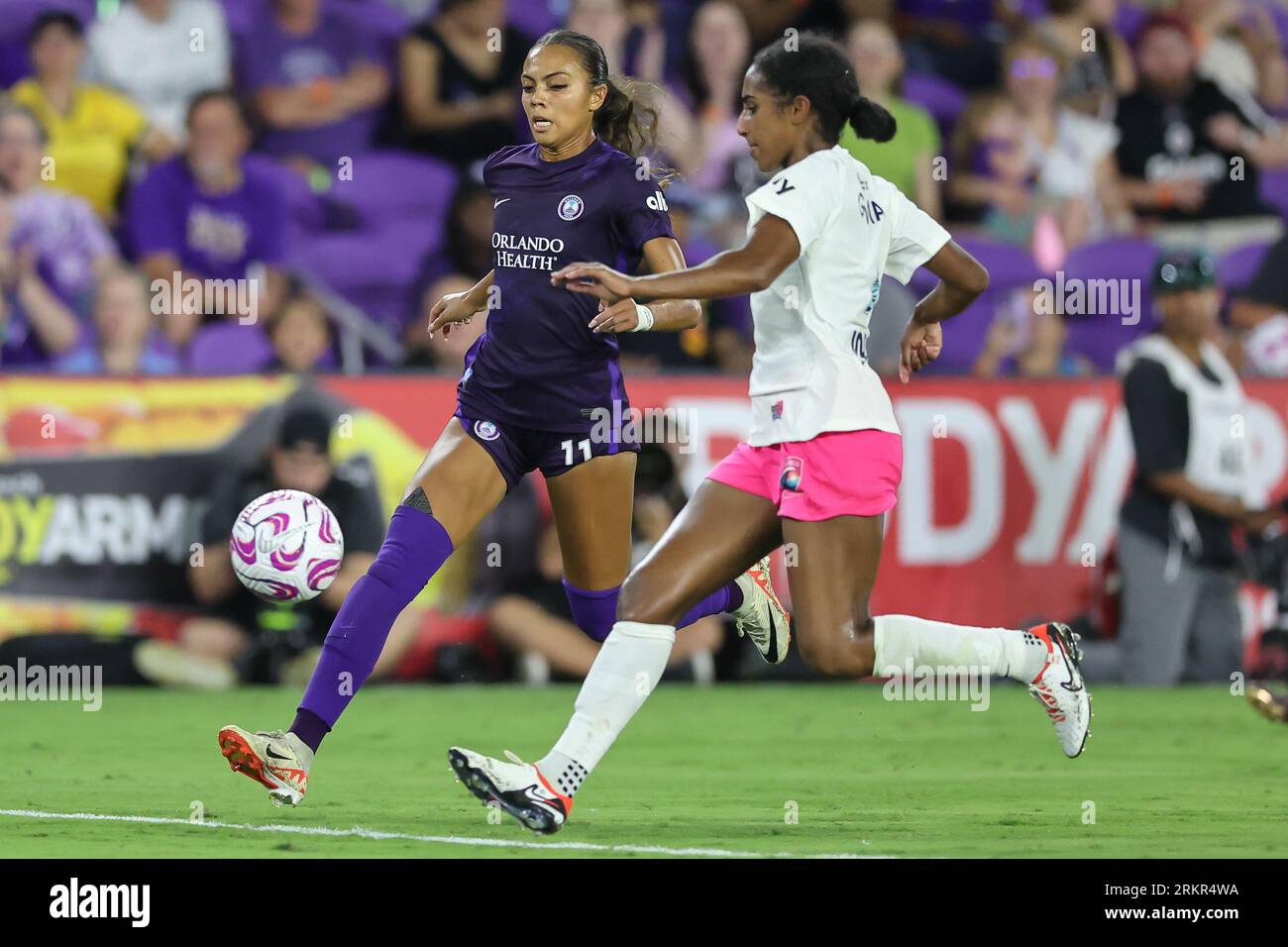 Orlando, Florida, USA. 25th Aug, 2023. Orlando Pride forward ALLY WATT ...