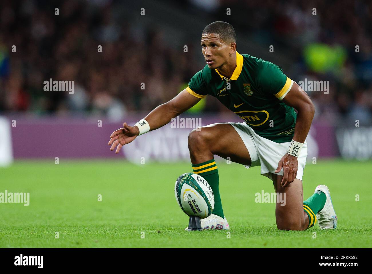 LONDON, UK - 25th Aug 2023: Manie Libbok of South Africa lines up a ...
