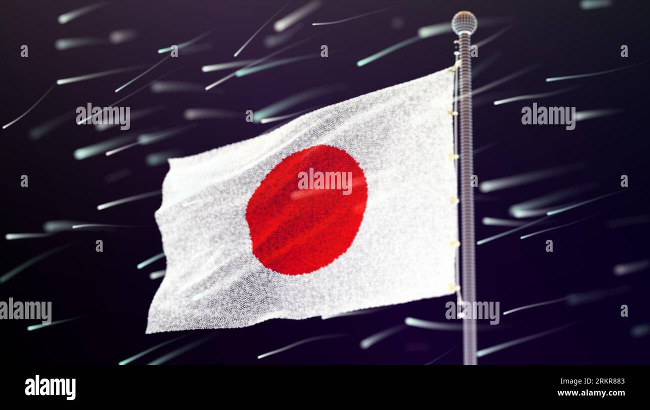 3d animation moving flag Stock Vector Images - Alamy