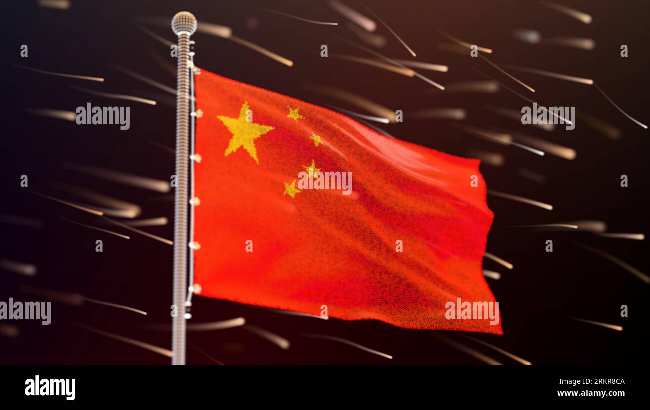 Slow motion china flag hi-res stock photography and images - Alamy