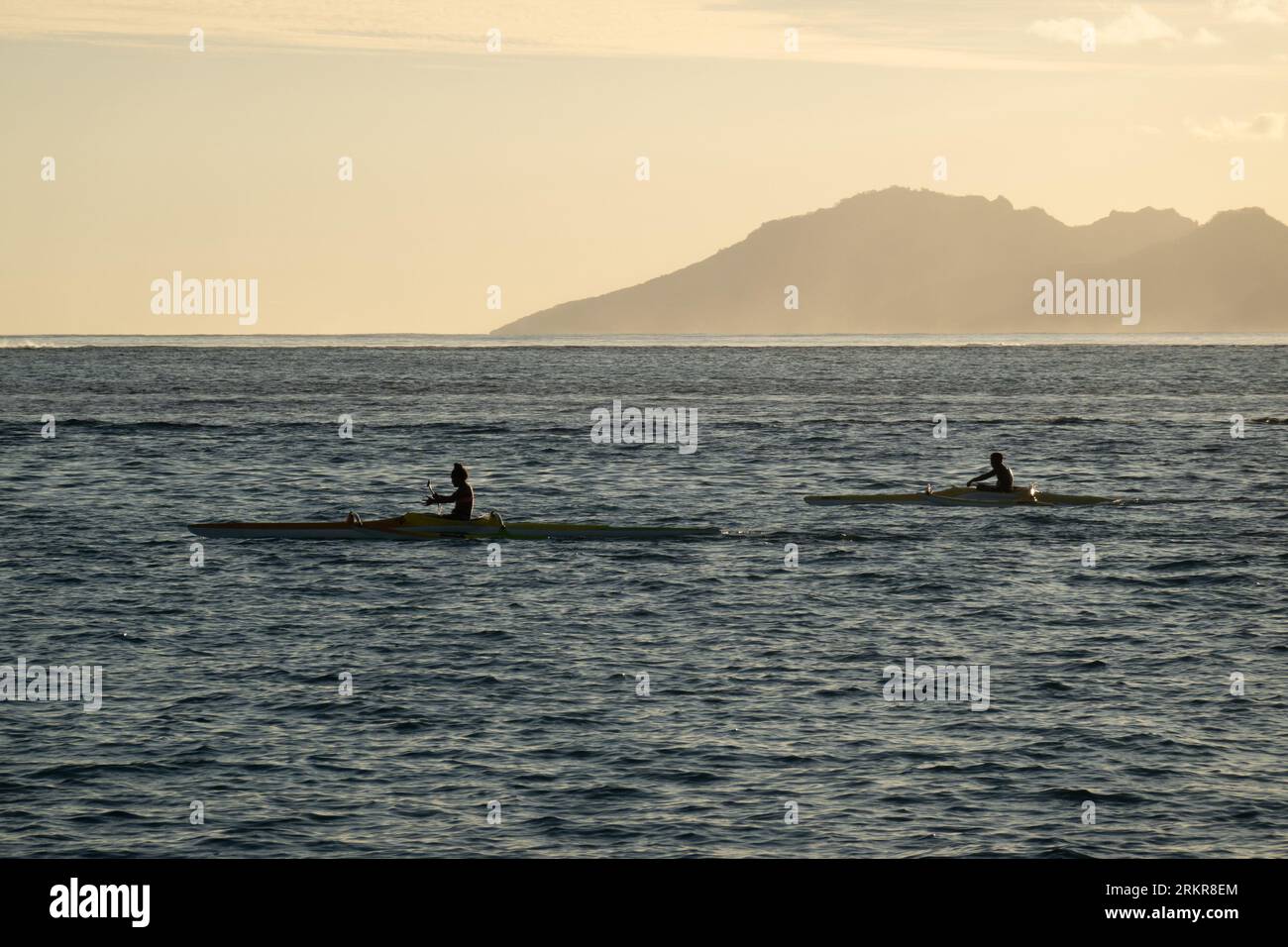 Papeete, Tahiti, French Polynesia. 24th Aug, 2023. The sun sets over ...