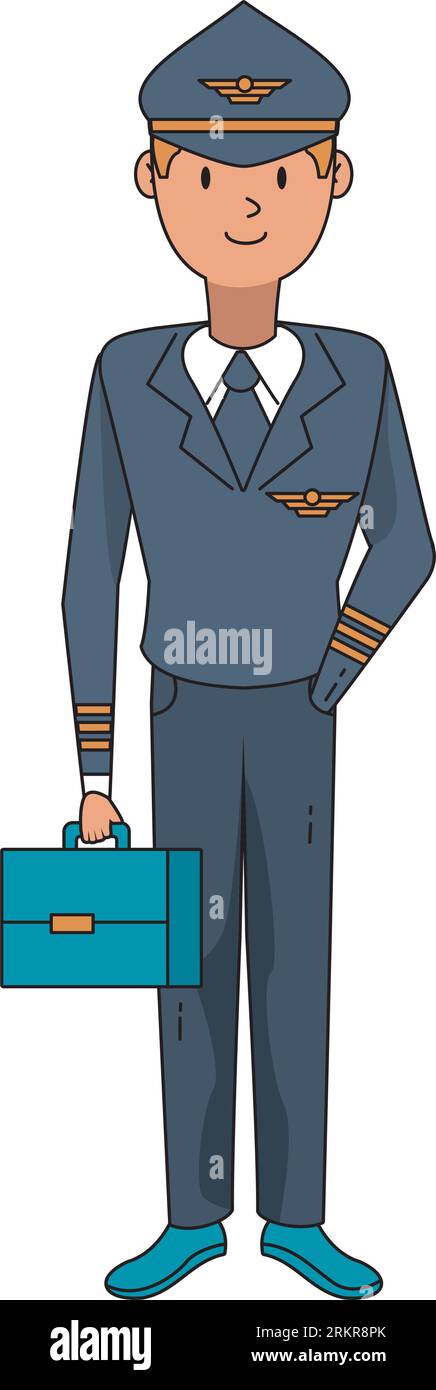 American pilot airline Stock Vector Images - Alamy