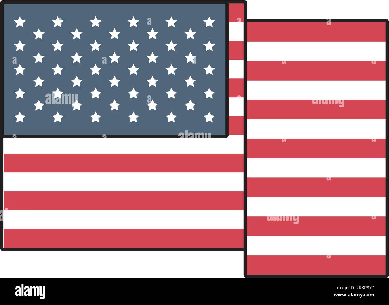 USA flag national icon Stock Vector Image & Art - Alamy
