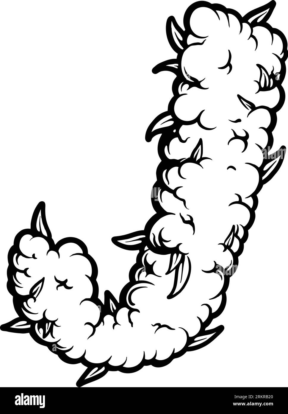 Intricate letter j monogram with cannabis leaf accent illustrations ...